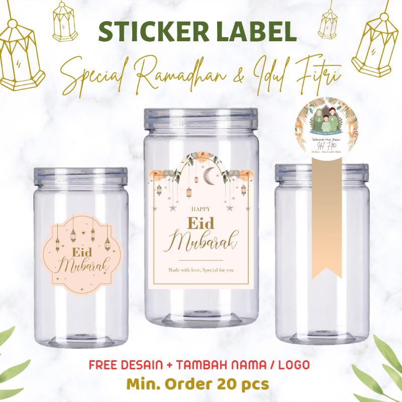 Jual STIKER IDUL FITRI / LABEL TOPLES PARCEL HAMPERS IDUL FITRI LEBARAN ...
