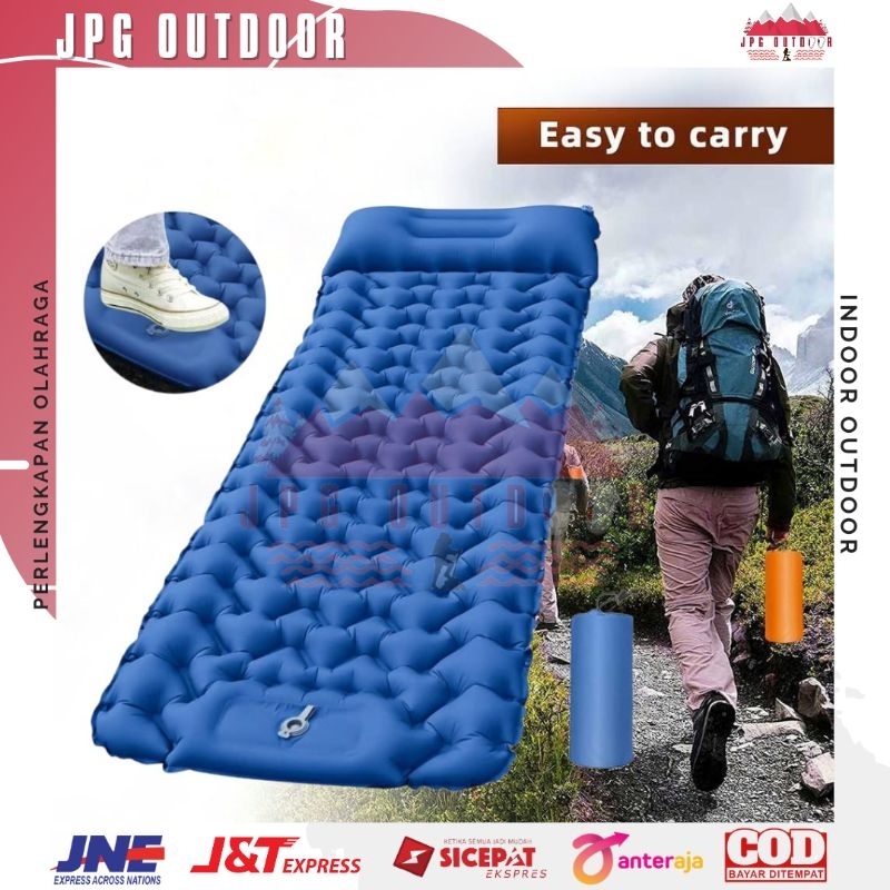 Jual Sleeping Pad Kasur Matras Angin Inflatable Bed Travel Pillow ...