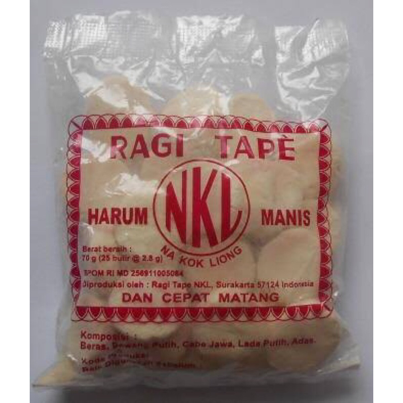 Jual RAGI TAPE NKL ORIGINAL 100% / RAGI NKL TAPE | Shopee Indonesia