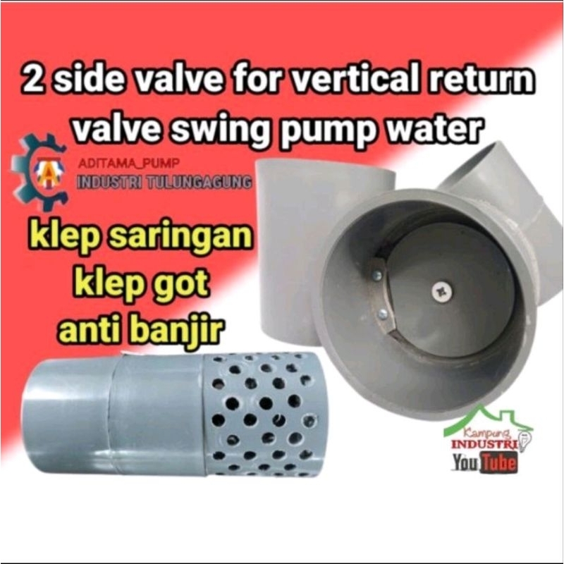 Jual tusen klep pvc 1 / 1,5 / 1¼ / 2 / 2,5 / 3 dim AW TEBAL pompa air ...