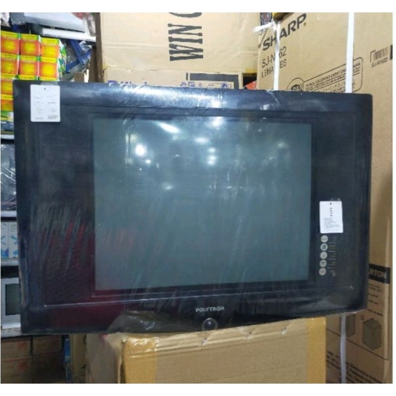 Jual TV POLYTRON TABUNG 21 INCH KAKI SILANG | Shopee Indonesia