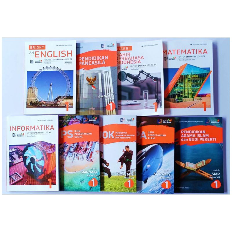 Jual BUKU PAKET KURIKULUM MERDEKA UNTUK SMP/MTs KELAS 1 / 7 ERLANGGA | Shopee Indonesia