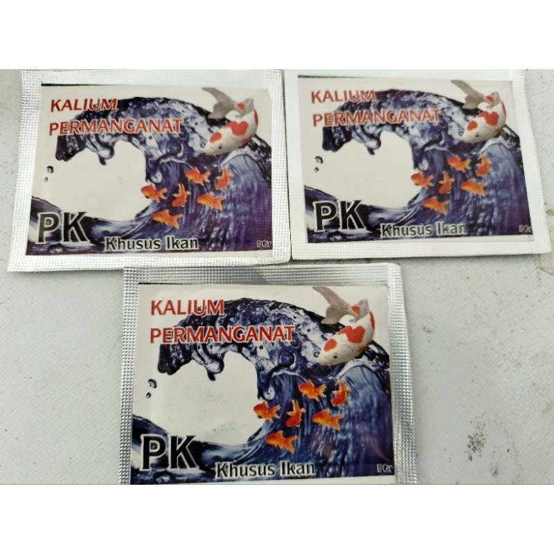 Jual obat pk ikan hias kalium permanganat,obat PK ikan hias | Shopee ...