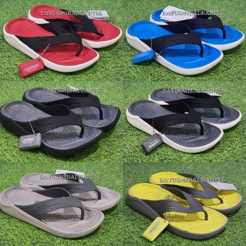 Jual CROCS LITERIDE FLIP / CROCS / SENDAL CROCS / CROCS LITERIDE JEPIT UNISEX | Shopee Indonesia