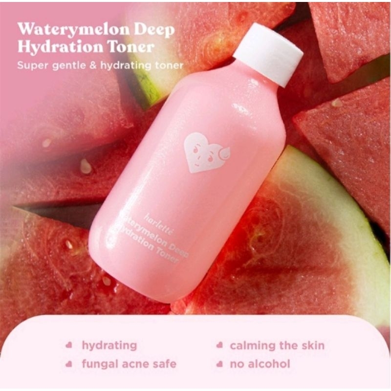 Jual Harlette Waterymelon deep hydration toner 200 ml original | Shopee ...
