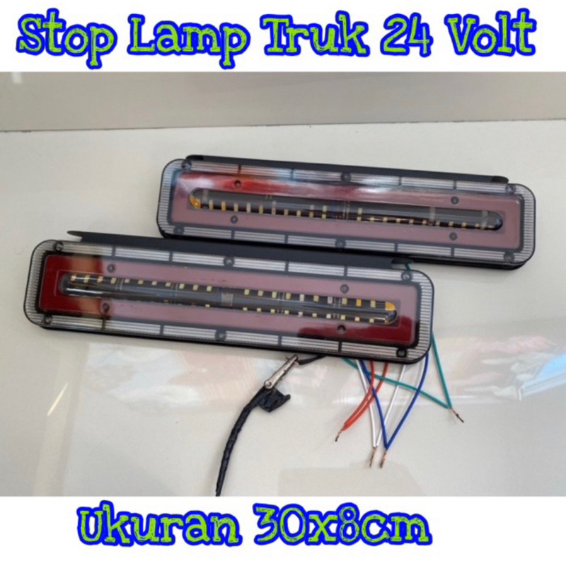 Jual Stop Lamp VARIASI Truk 12 volt dan 24 volt ukuran 30x8cm | Shopee ...