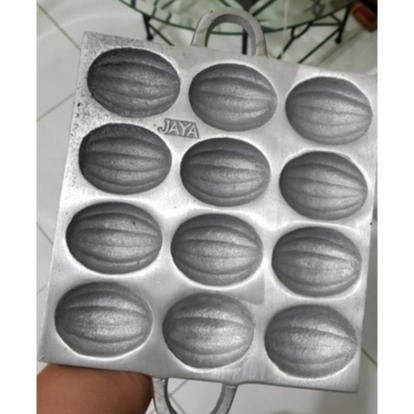 Jual Cetakan Bolu Kering Plemben Kue Bolu Kumbang Ketapang 12 Lubang ...