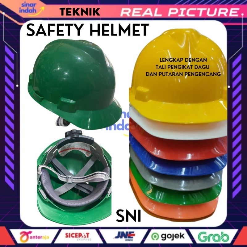 Jual Helm Proyek Putar SNI Safety Helmet + Nylon Chin Strap 2 | Shopee ...
