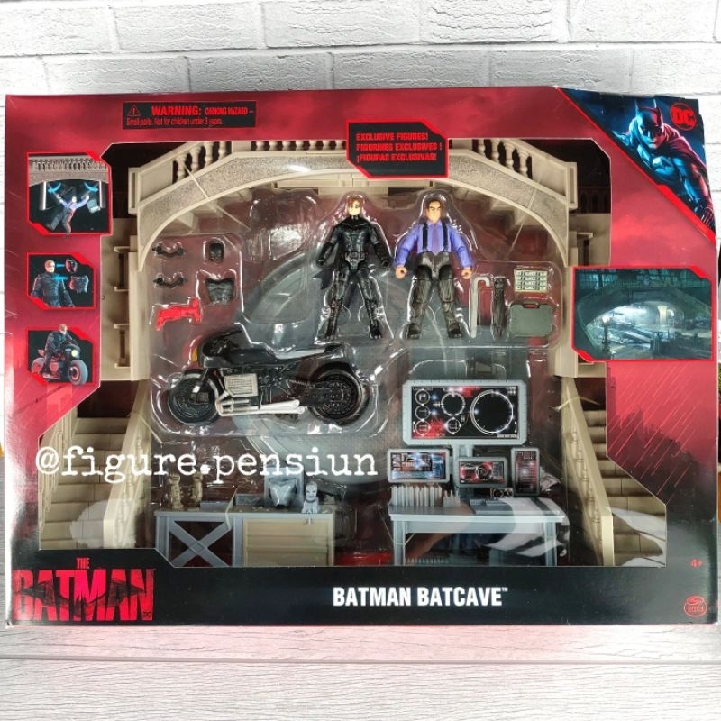 Jual DC THE BATMAN BATCAVE BATCYCLE EXCLUSIVE MOVIE 2022 SPIN MASTER ...
