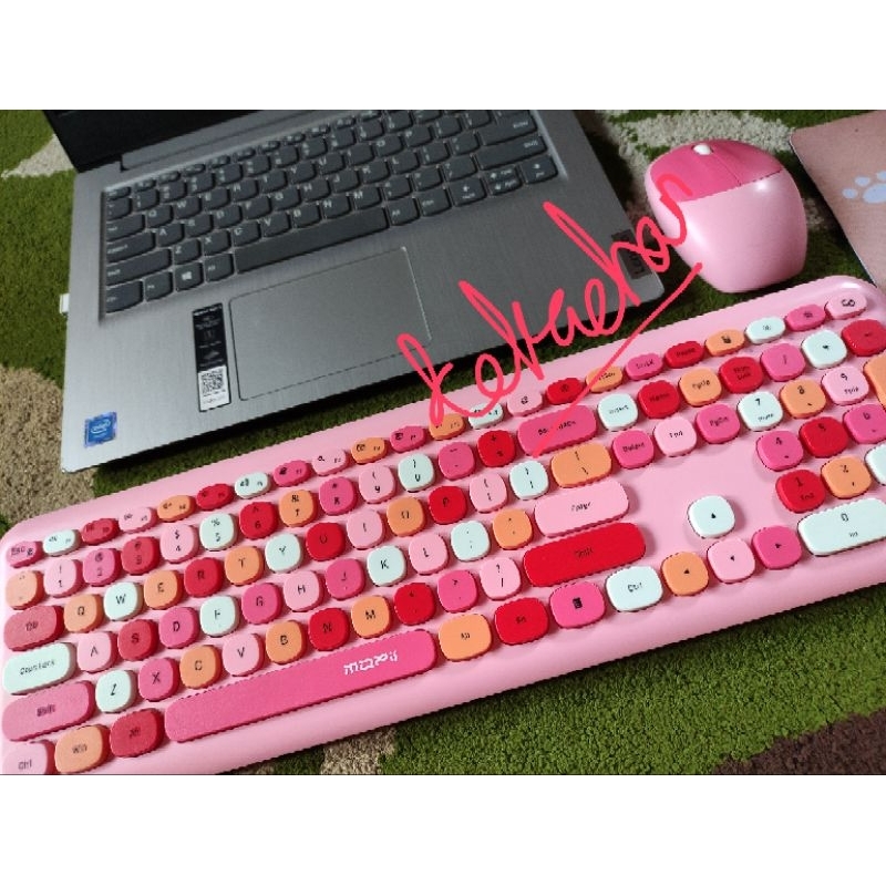 Jual MOFii Wireless Keyboard & Mouse Set (Pink) | Shopee Indonesia
