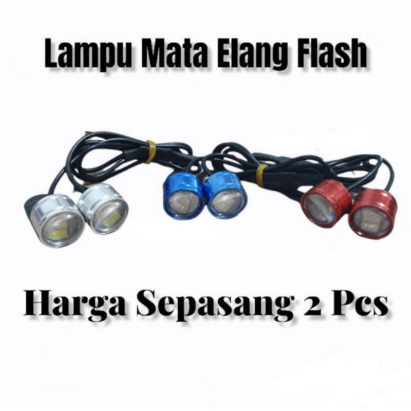 Jual Lampu led mata elang FLASH strobo kedip 3 led lampu mata elang strobo eagle eye harga ...