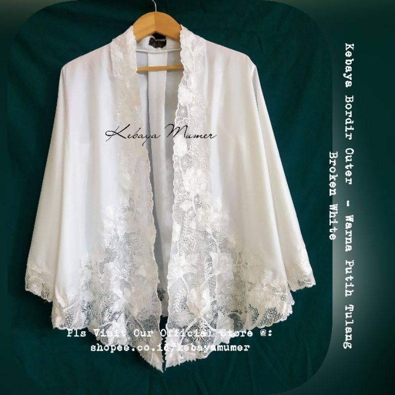 Jual Kebaya Outer TYB. Kebaya Outter. Kebaya Putih. Kebaya Blazer ...