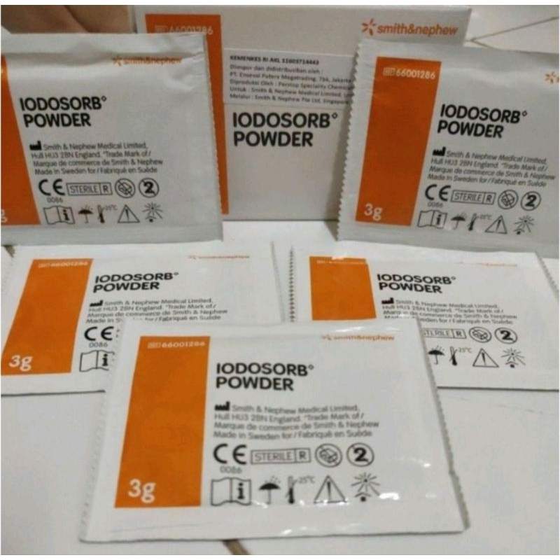 Jual Iodosorb 3 gr, Serbuk Antimikrobial, Cadexomer Iodine | Shopee ...