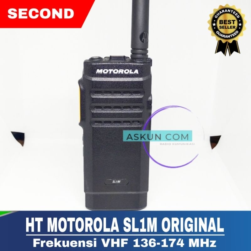 Jual HT MOTOROLA SLIM SL1M VHF ANALOG DIGITAL SECOND ORIGINAL | Shopee ...