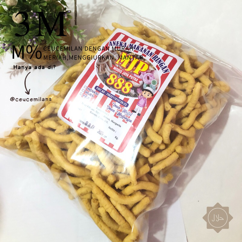 Jual Ulat Keju 500gram/ Pulut Keju TERMURAH Gurih Renyah by Tgs888 ...