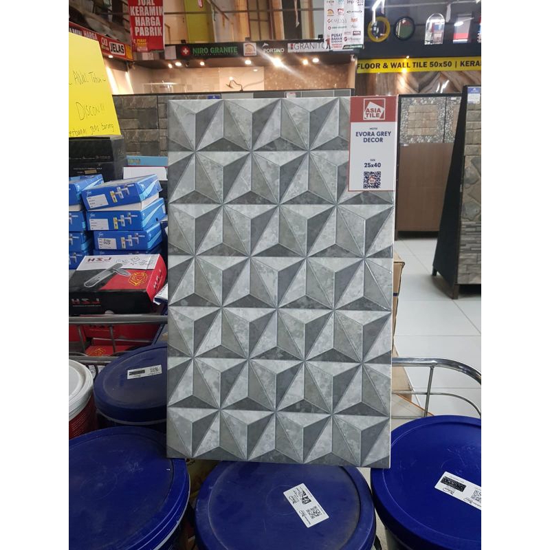Jual KERAMIK DINDING ASIA TILE 25X40 EVORA DECOR GLOSSY MODEL MARMER KW ...