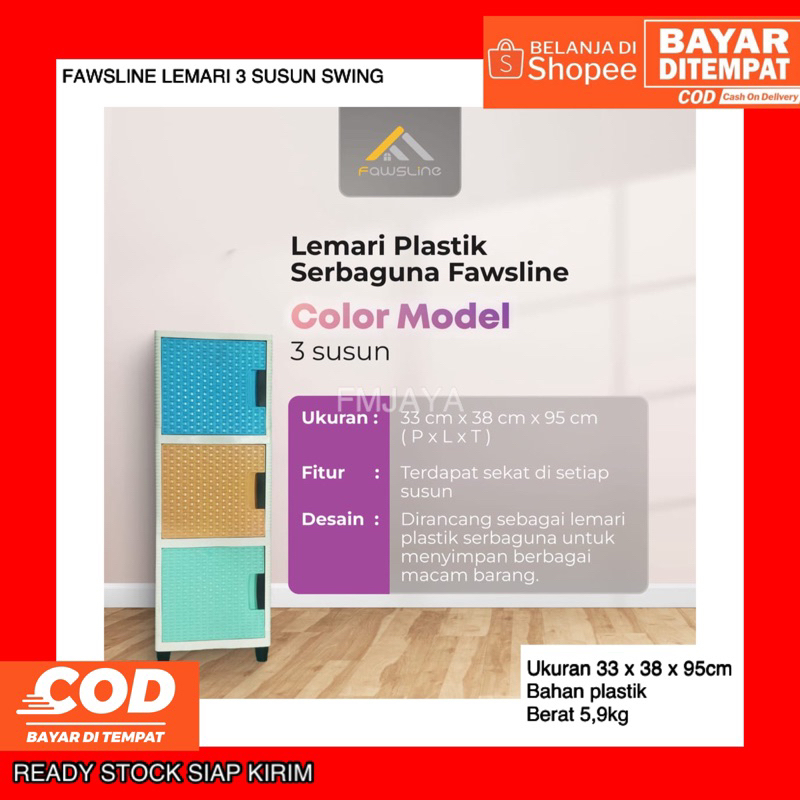 Jual FAWSLINE LEMARI 3 SUSUN SWING || LEMARI 3 SUSUN SERBAGUNA ... Jual FAWSLINE LEMARI 3 SUSUN SWING || LEMARI 3 SUSUN SERBAGUNA ...