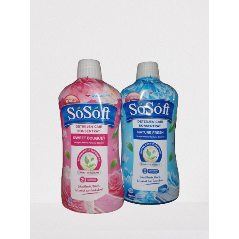 Jual Detergen Cair So Soft 700 ML | Shopee Indonesia
