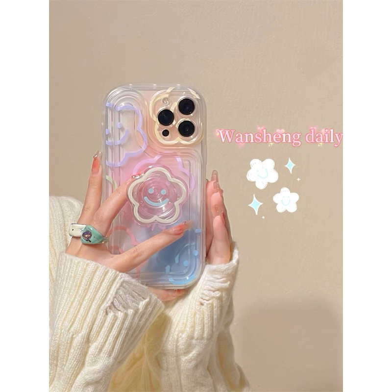 Jual Flower Gradation Softcase Casing Case HP Lucu iphone XS XS Max XR 11 Pro Max 12 Pro Max 13 ...