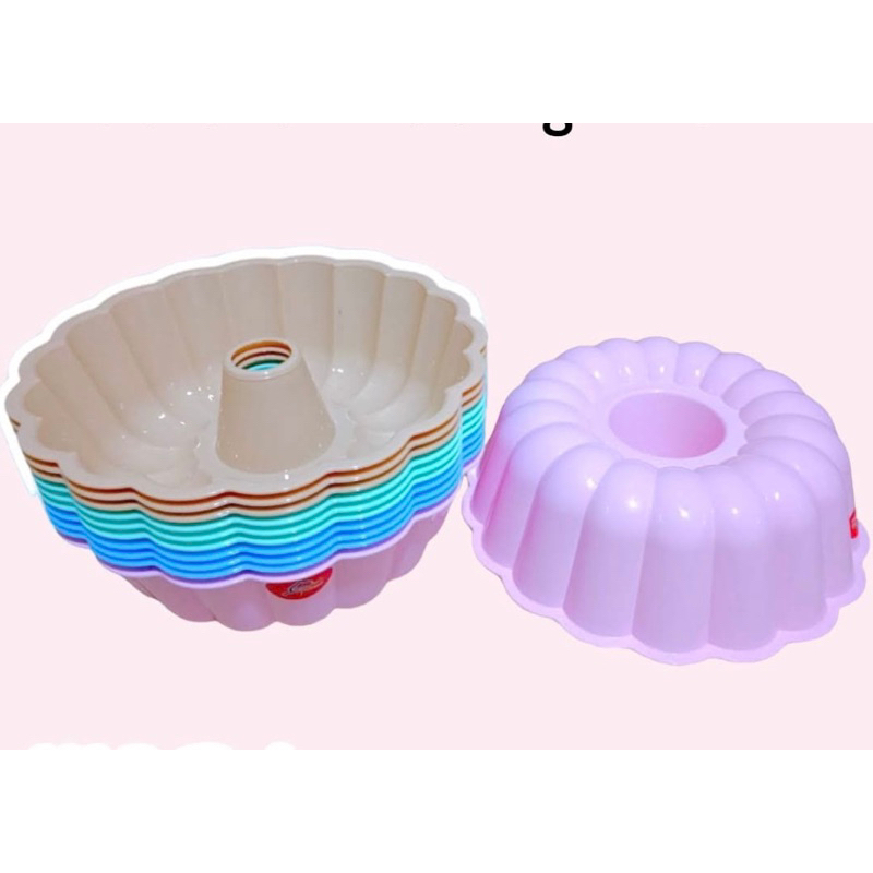 Jual CETAKAN PUDING 24cm / LOYANG PUDING JELY BULAT WARNA SOFT | Shopee ...
