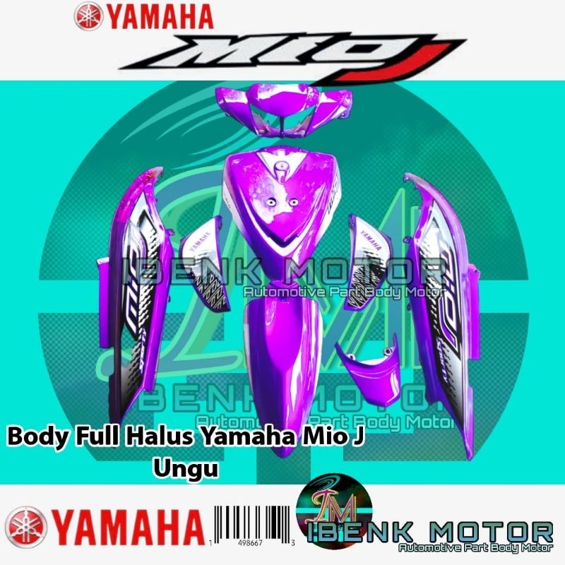 Jual Full Body Halus Yamaha Mio J Ungu Candy/Body Halus Mio J 2012-2015 ...