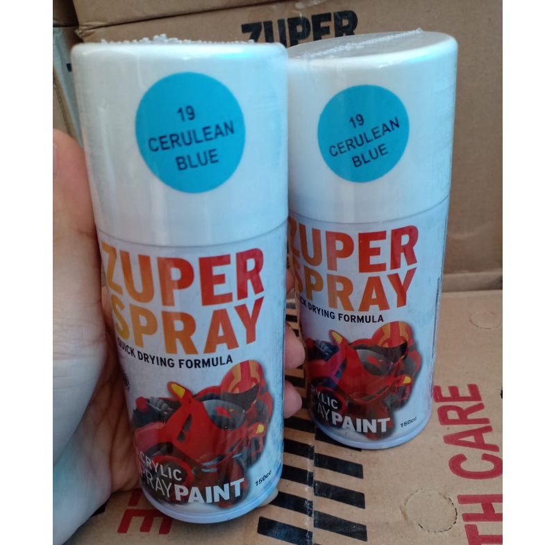Jual Pilok Pilox Zuper Spray Paint Warna P 19 Cerulean Blue / Biru (150cc/150ml) | Shopee Indonesia