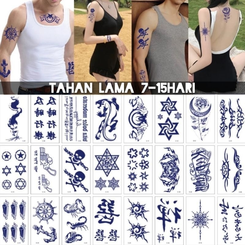 Jual Tatto Temporer | Tato Tahan Lama 7-15 Hari | Shopee Indonesia
