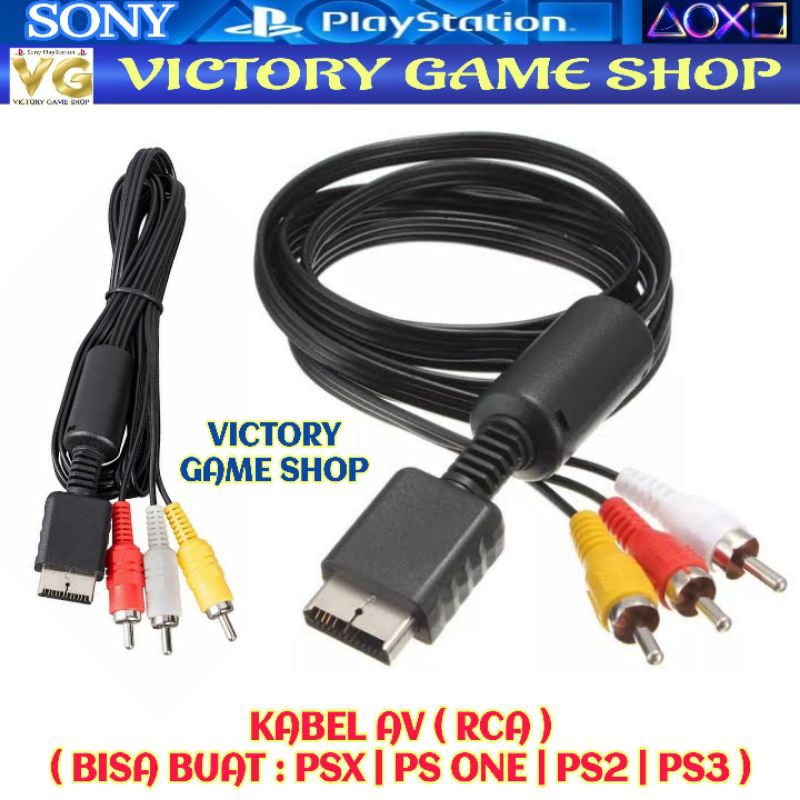 Jual KABEL AV AUDIO VIDEO PS1 PS2 & PS3 | Shopee Indonesia