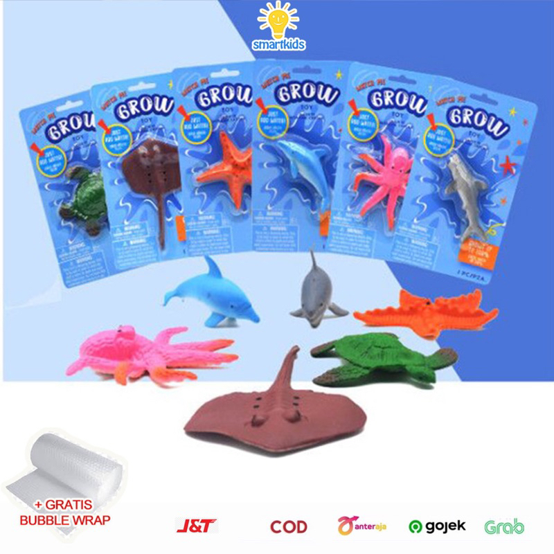 Jual JUMBO Growing magic animal water/ Mainan hewan rendam air tumbuh ...