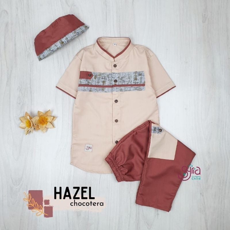 Jual mizamiworld set koko anak celana peci hazel bahan katun 3 pilihan ...