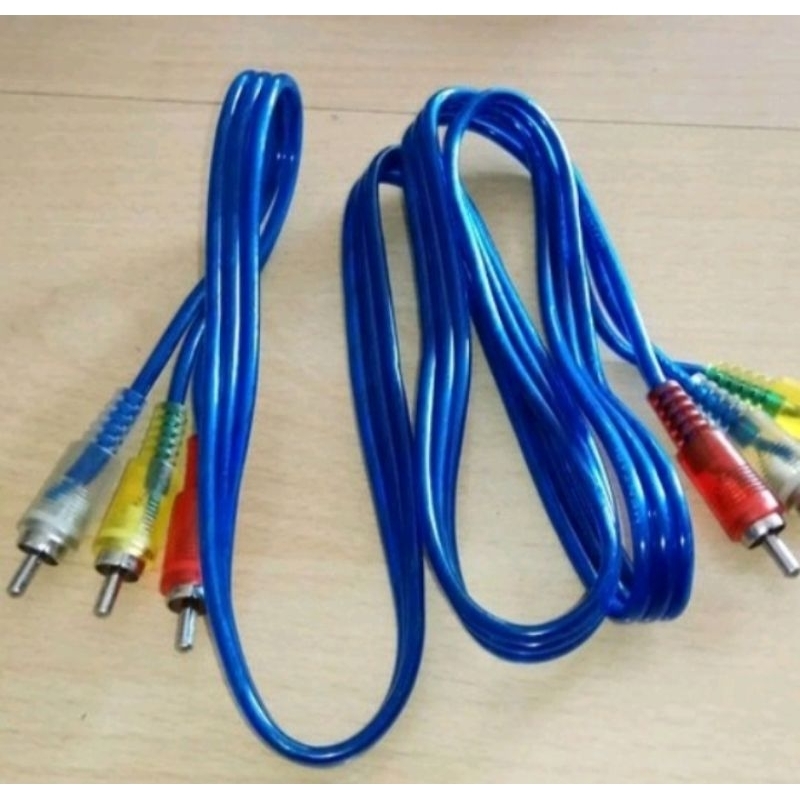 Jual kabel rca 3 ke 3 ,kabel set top box 3 jalur | Shopee Indonesia