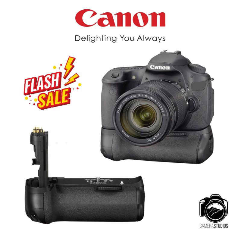 Jual Baterai grip for canon eos 60D 70D 5Dii 6D DLL mulus termurah ...