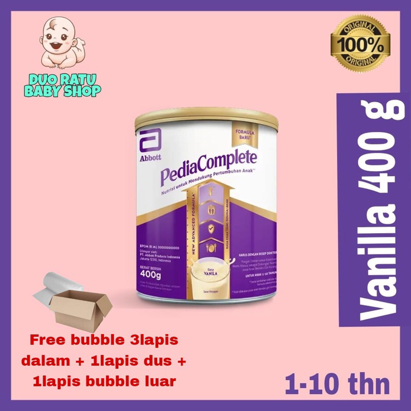 Jual Pediasure Complete | Pedia Complete Vanila 400 g (1-10th) Susu Pertumbuhan Anak | Shopee ...