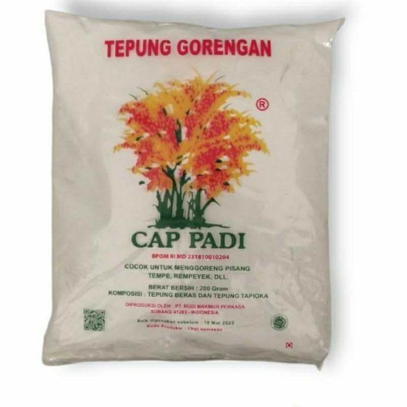Jual TEPUNG GORENGAN CAP PADI 200GRAM / TEPUNG PADI / TEPUNG GORENGAN ...