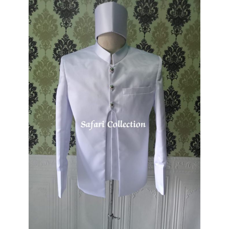 Jual Beskap pengantin polos/Beskap akad kancing dada | Shopee Indonesia