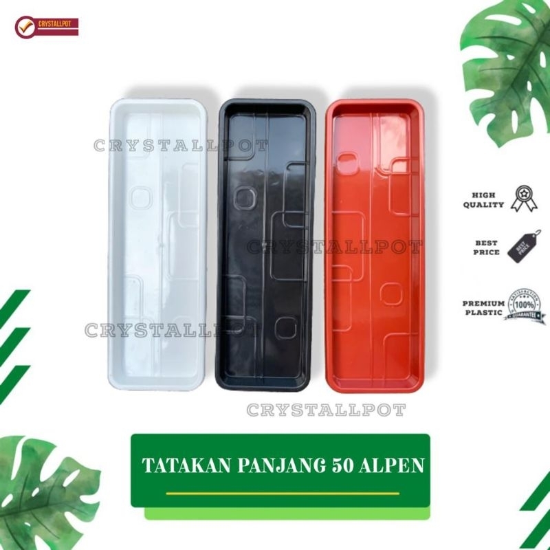 Jual Tatakan Alas Pot Panjang Alpen 50 MERAH BATA - TRAY PANJANG ALPEN ...