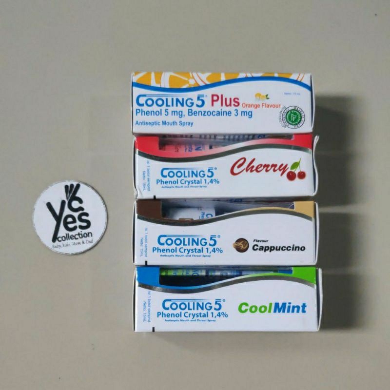 Jual Cooling 5 Spray 15ml Obat mulut Antiseptik Sakit Gigi Sariawan ...