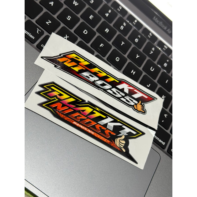 Jual STICKER PLAT KT NI BOS | Shopee Indonesia