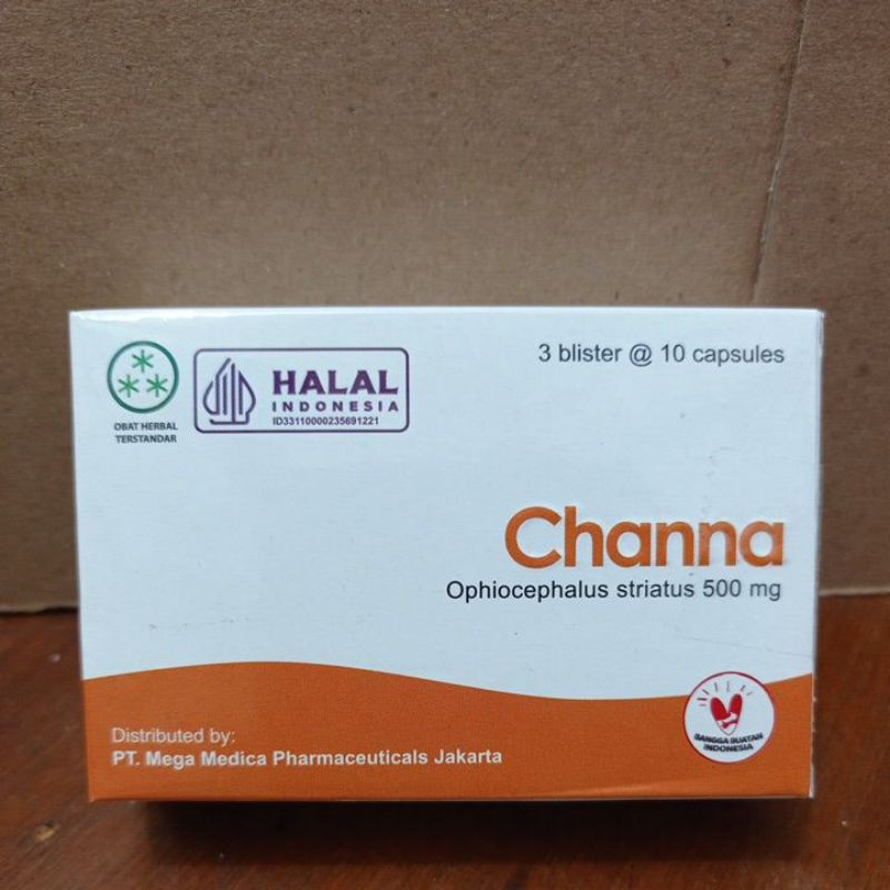 Jual Channa chana striata 500mg ekstrak ikan gabus 1 box 30 kapsul ...