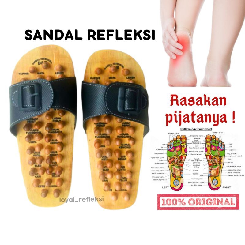 Jual Promo Sandal Refleksi Rematik Kesehatan Akupuntur Sendal Terapi ...