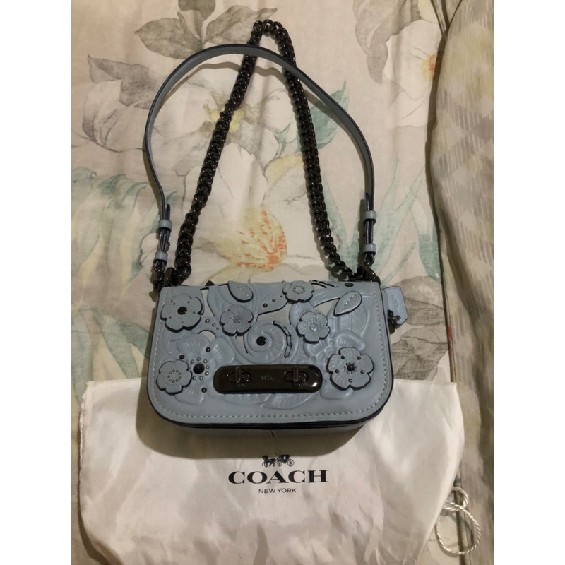 Jual ORIGINAL PRELOVED COACH SWAGGER 20 TEAROSE BLUE | Shopee Indonesia