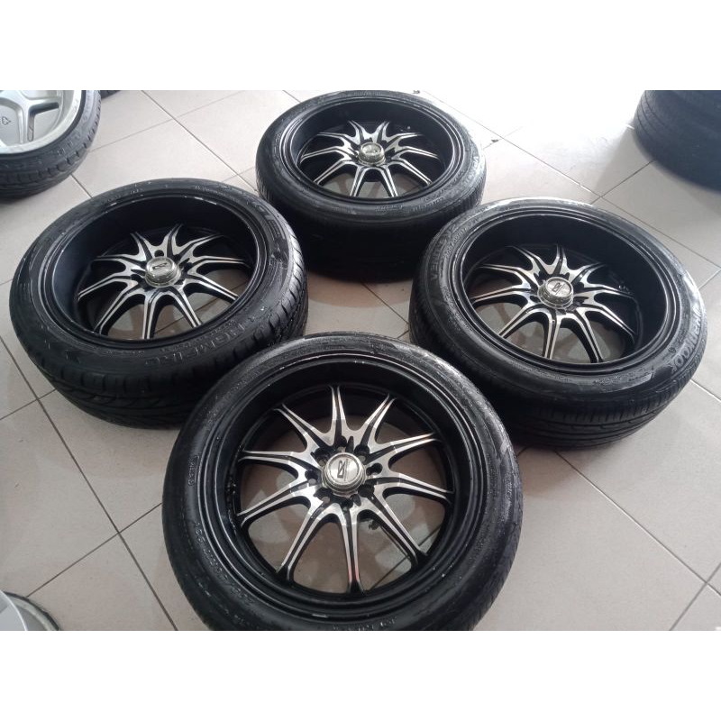 Jual Velg Racing Mobil Bekas AR-EVOLUTION Ring 17 Lebar 7,5 Inch Hole 4 x 100 / hole 4 x 114,3 ...