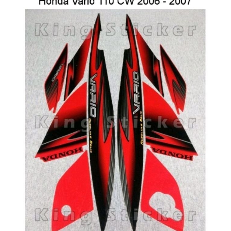 Jual Striping Honda Vario lama Tahun 2006 Warna merah | Shopee Indonesia