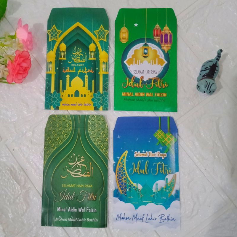Jual Amplop Lebaran Idul Fitri Motif Edisi Ornamen Masjid Hijau Terbaru ...