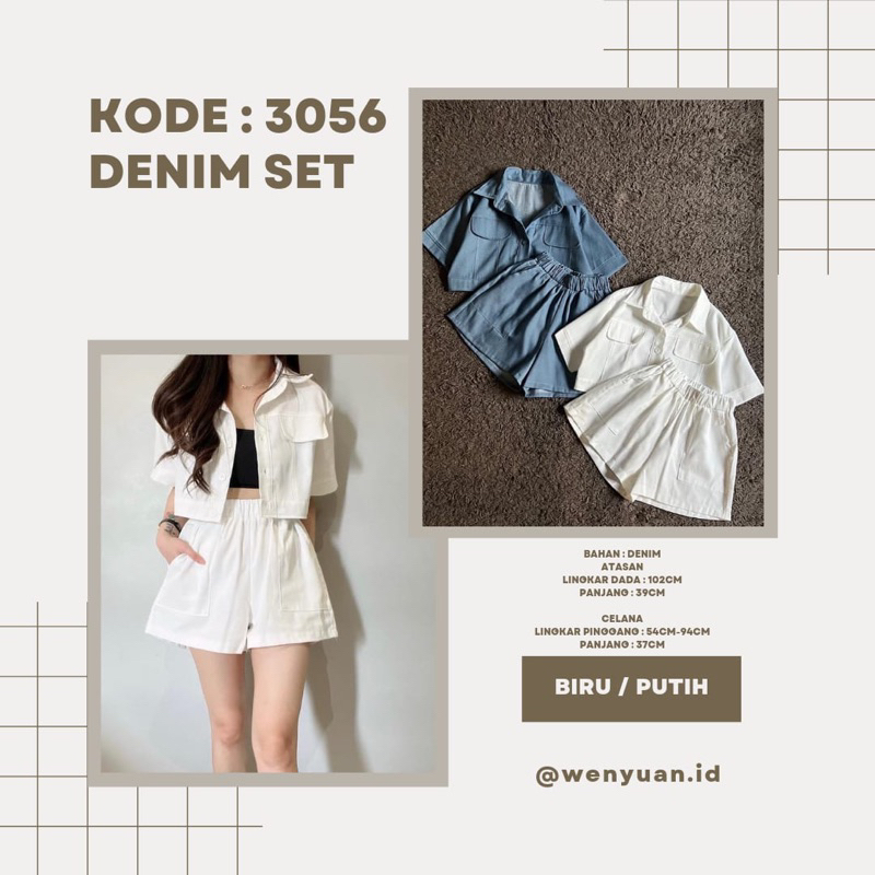 Jual Denim Set 3056 - SOLD (ndudshop) | Shopee Indonesia