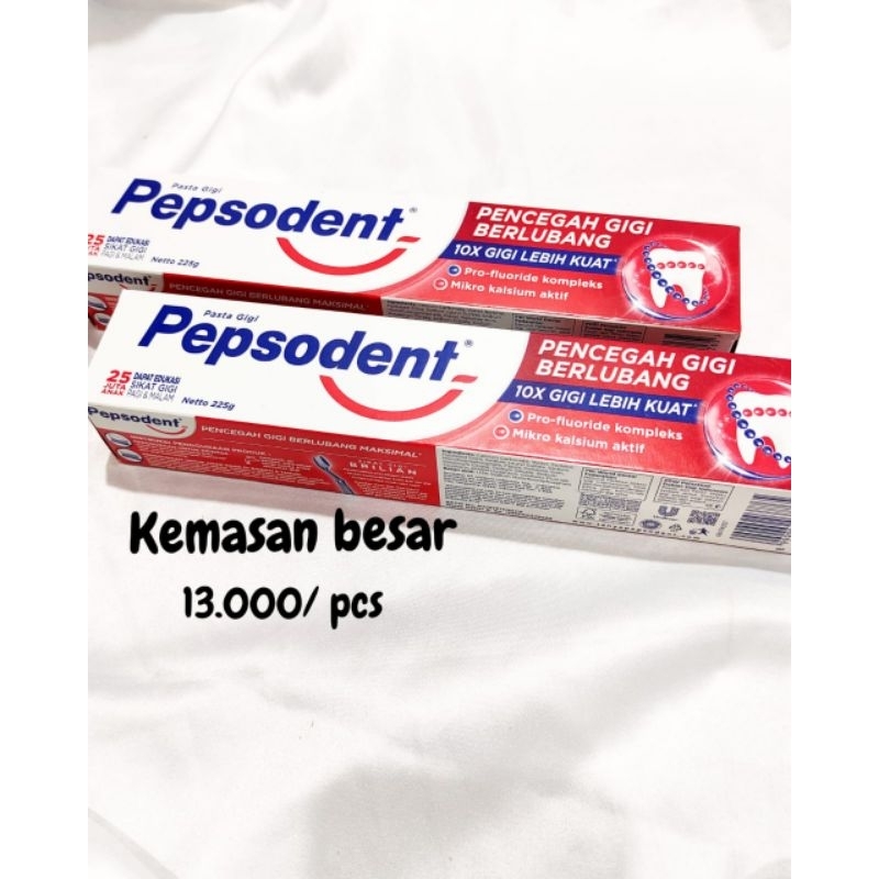Jual Pepsodent kemasan besar 225 gr | Shopee Indonesia