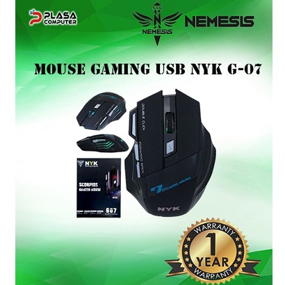 Jual Mouse NYK Gaming G-07 USB RGB- NYK GAMING MOUSE G-07 | Shopee ...