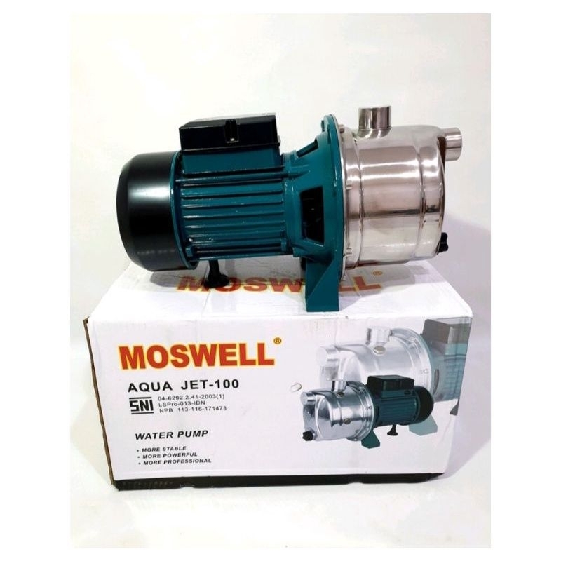 Jual Pompa air semi jet pump Moswell jet 100 stainless stell | Shopee ...
