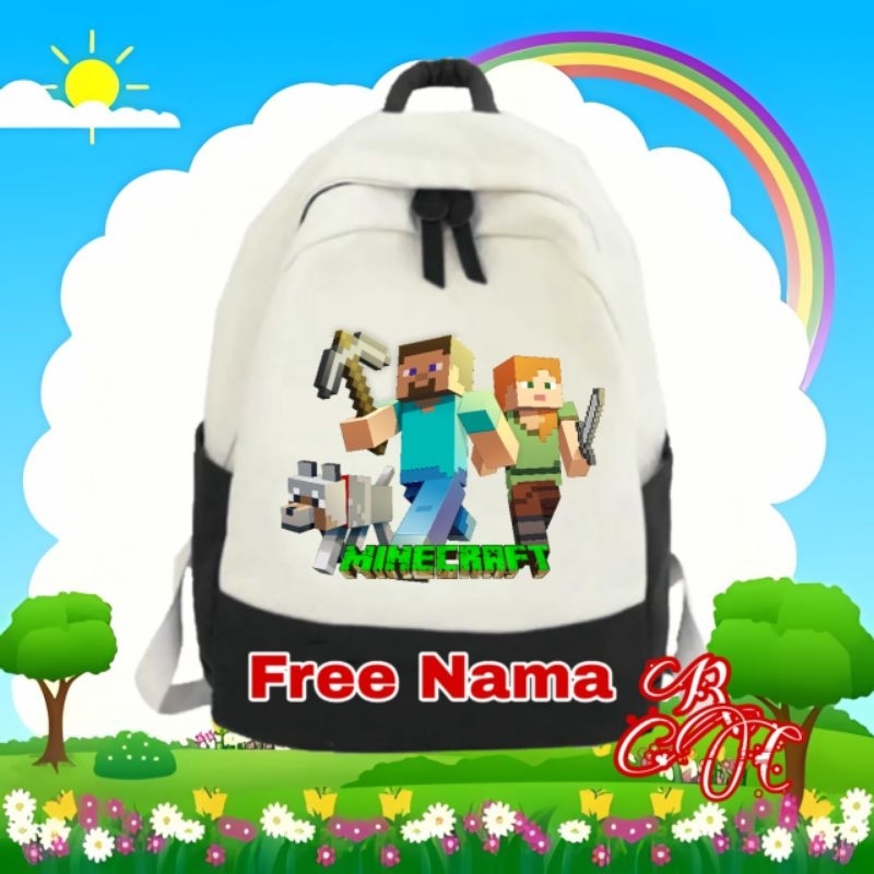 Jual Tas minecraft tas anak sekolah | Shopee Indonesia