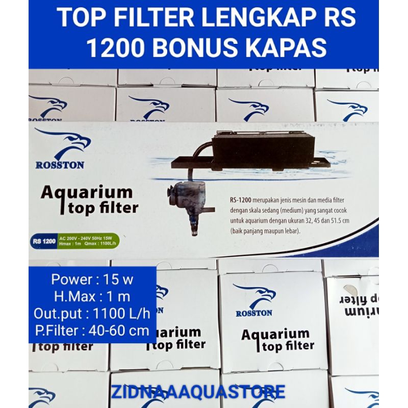 Jual MESIN TOP FILTER BOX LENGKAP ROSSTON RS 1200 FILTER PENYARING ...